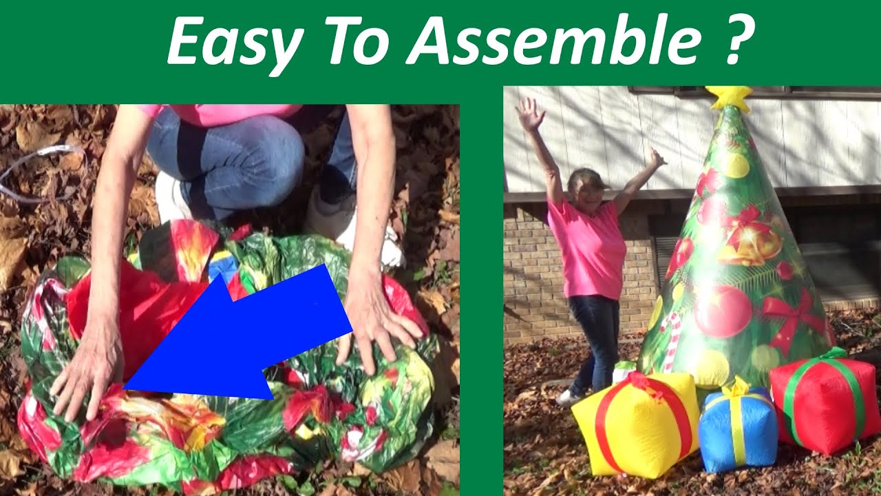 Easy To Assemble? Comin Inflatable Christmas Tree (Test/Review) Holiday ...