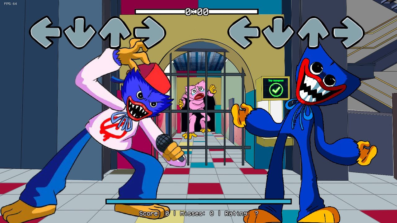 Boyfriend Huggy Vs Huggy Wuggy (FNF New Characters) // Playtime // FNF ...