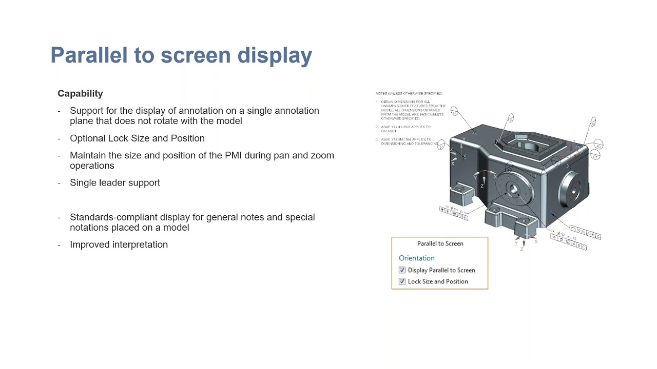 Enhancements to Product Manufacturing Information (PMI) in NX - YouTube