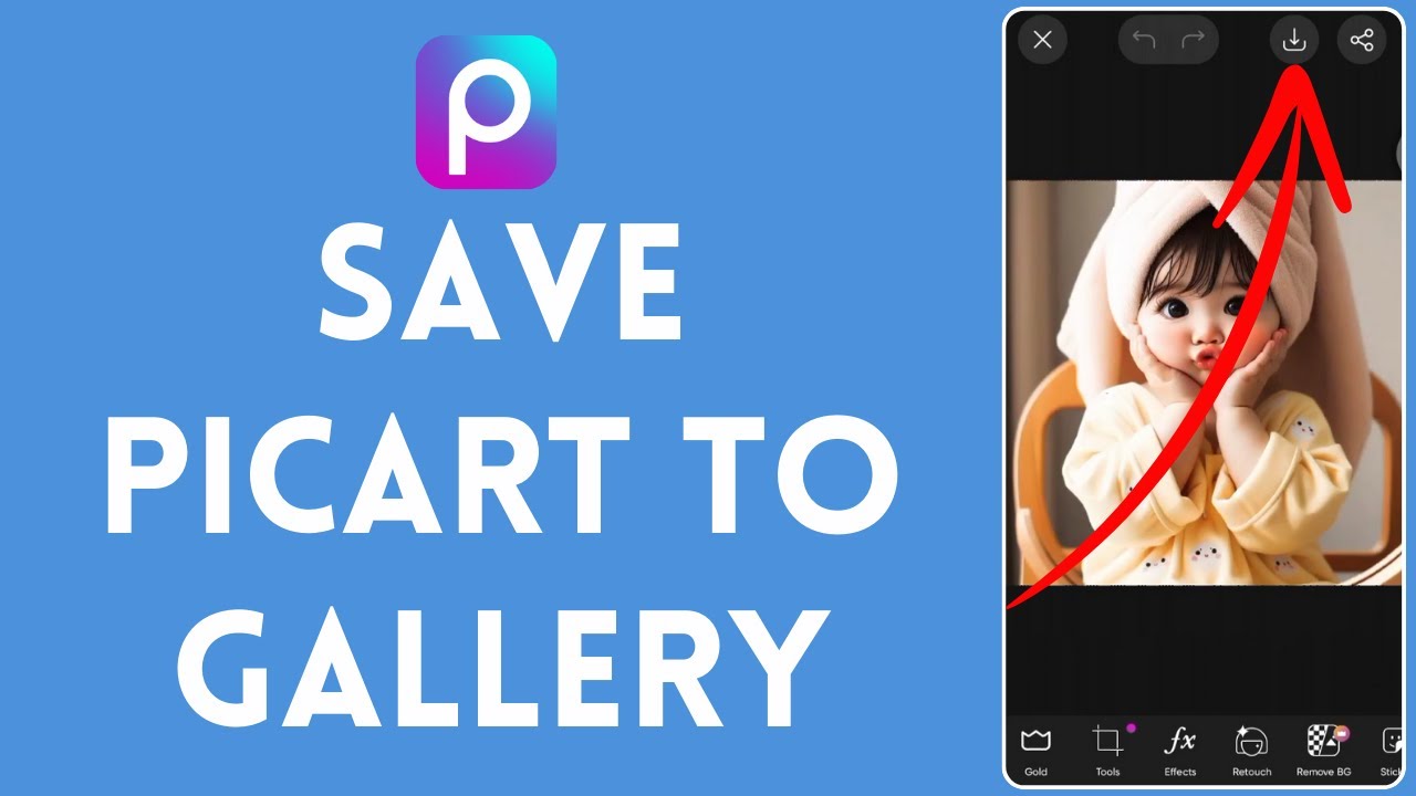 How to Save Picsart to Gallery 2024 | Picsart Tutorial - YouTube