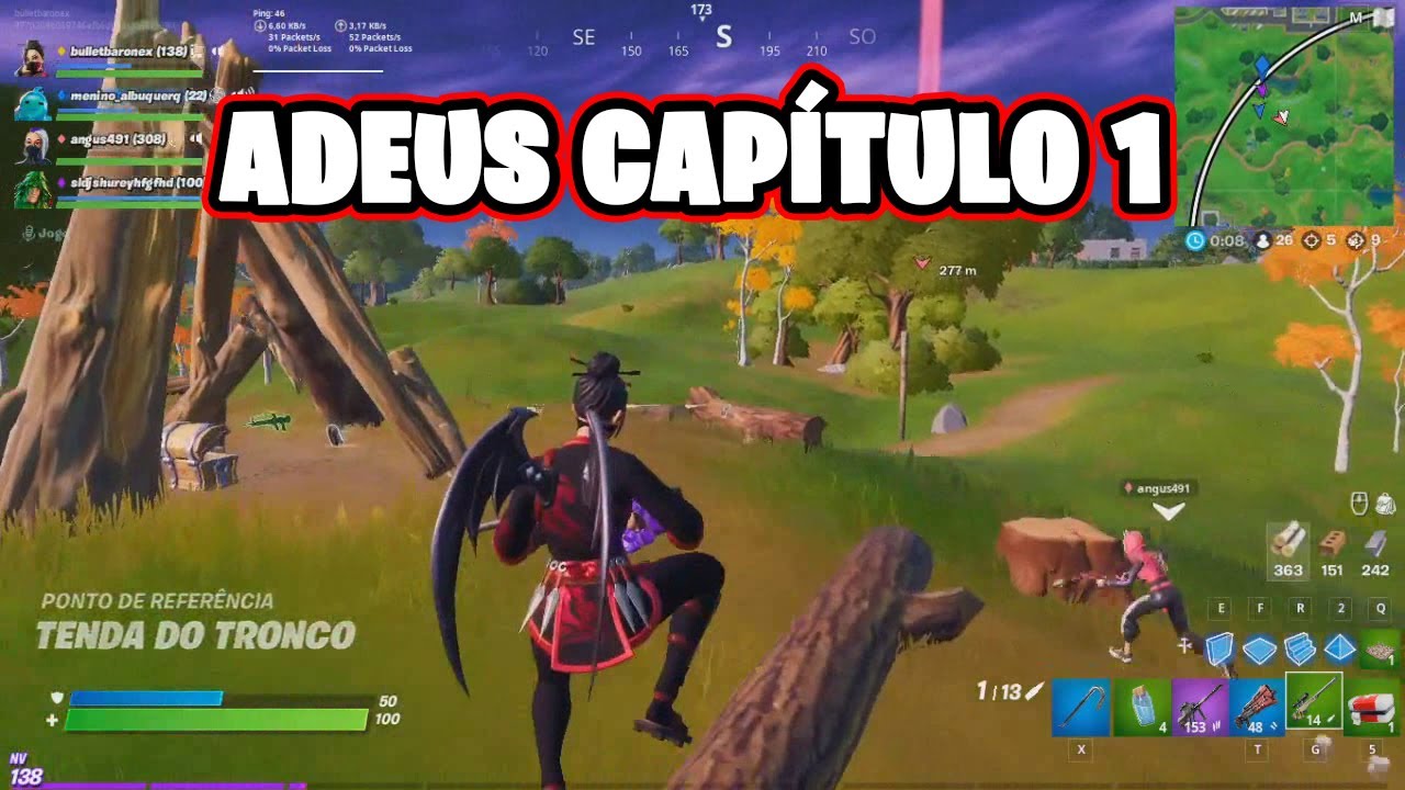 FORTNITE / ULTIMA GAMEPLAY DO CAPITULO 1 / BARONEX GAMEPLAY - YouTube