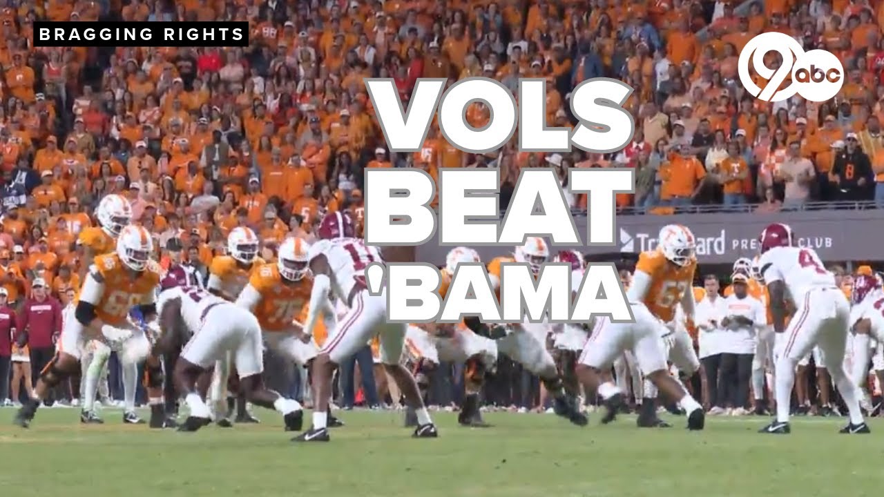 Bragging rights: Tennessee Vols beat Alabama Crimson Tide on their home ...