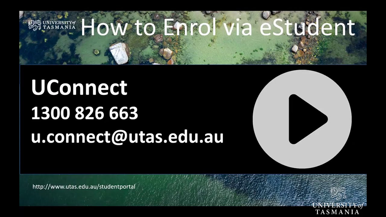 How to enrol at UTAS - YouTube