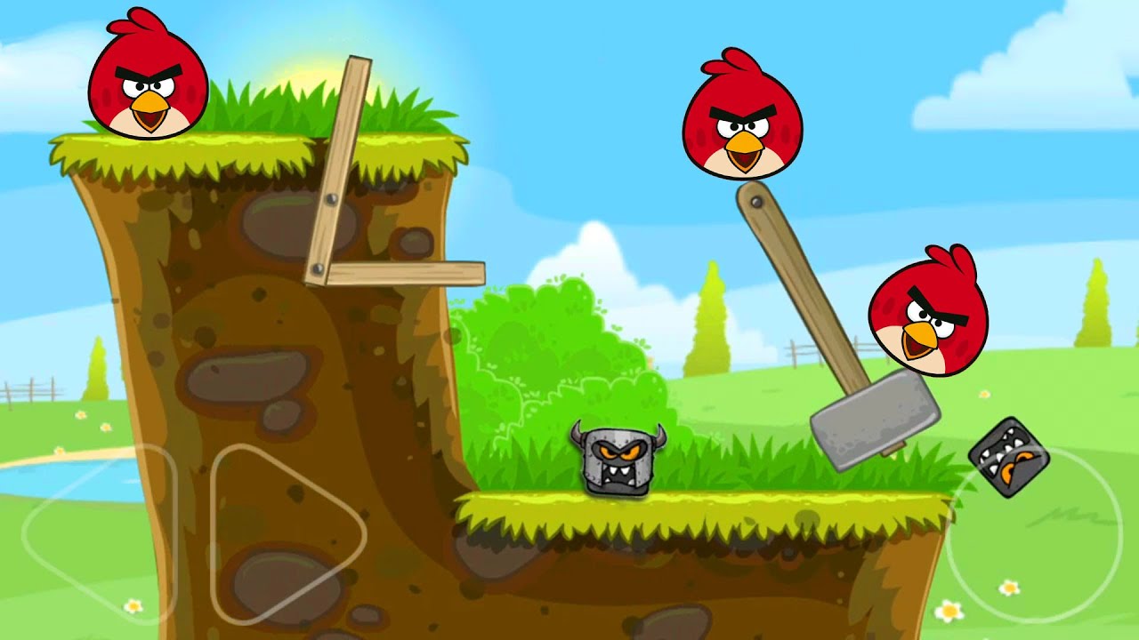 ANGRY BIRD BALL Playing in Green Hills Level 6-8 Part 4 - Red Ball 4 ...