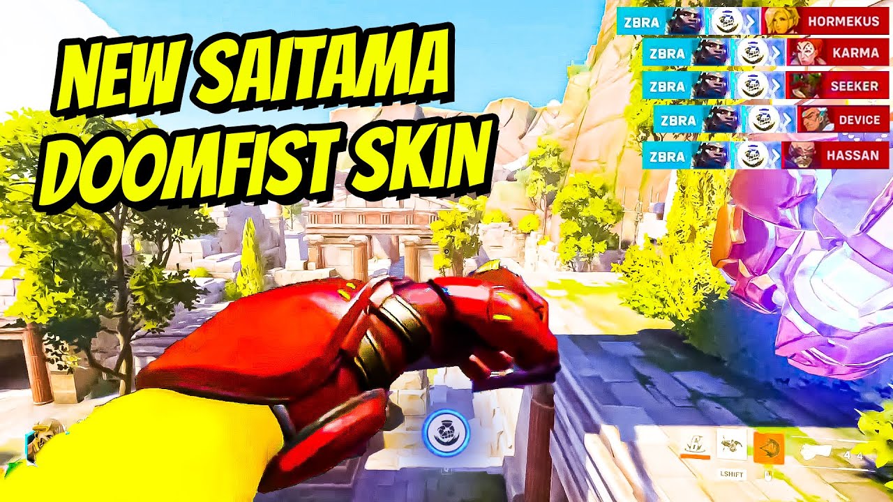 ZBRA tries *New* ONE PUNCH MAN Skin in Overwatch 2 - YouTube