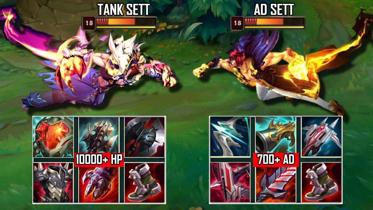 Tank Sett Vs Ad Sett Full Build Fights And Best Moments Youtube