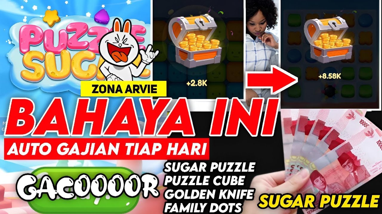 VPN SESAT BUAT NUYUL SUGAR PUZZLE CUBE , KNIFE ,DOTS ADA IKLAN 5 DETIK ...