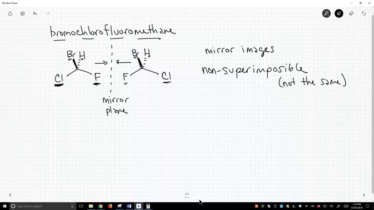 stereochemistry halomethane - YouTube