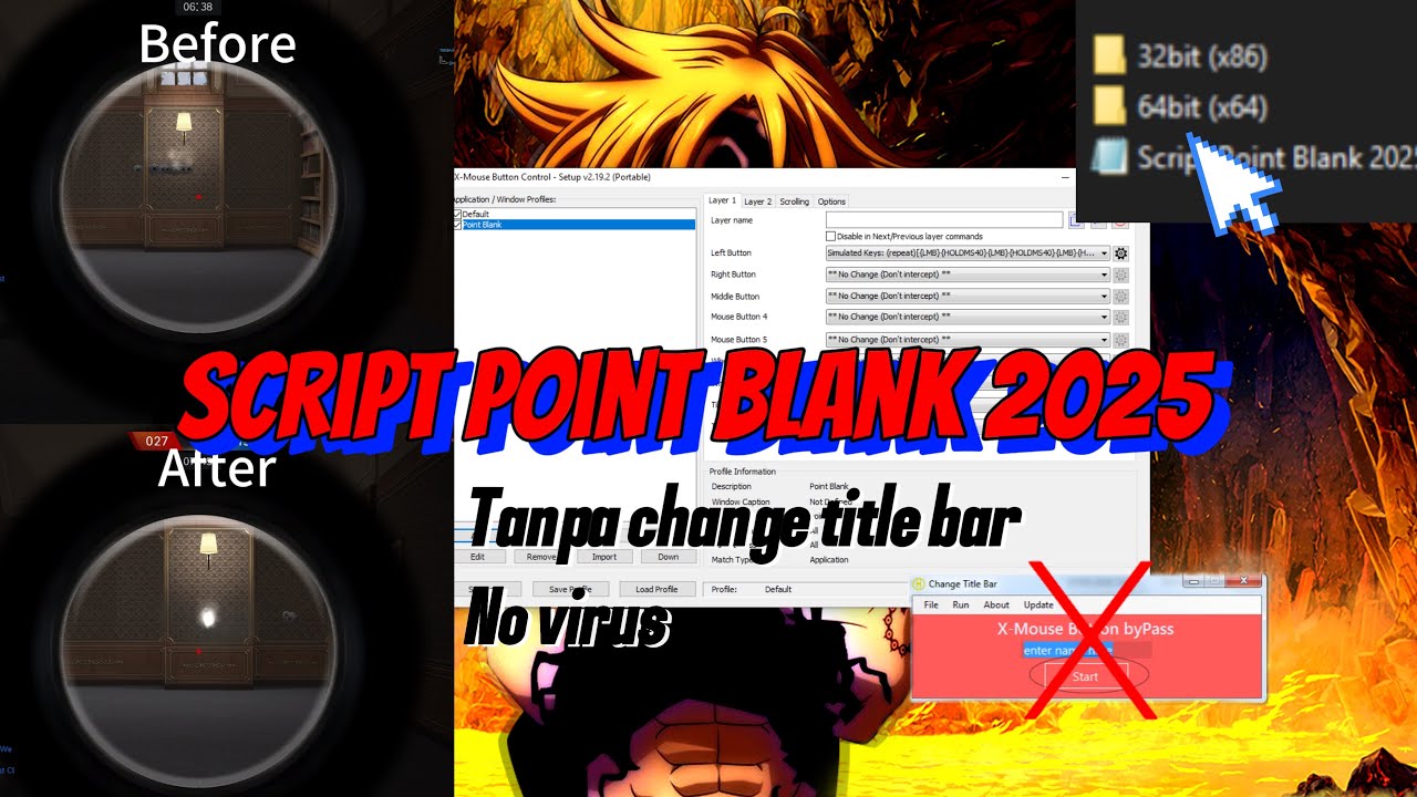 script macro pb point blank terbaru 2025 | tanpa change title bar ...