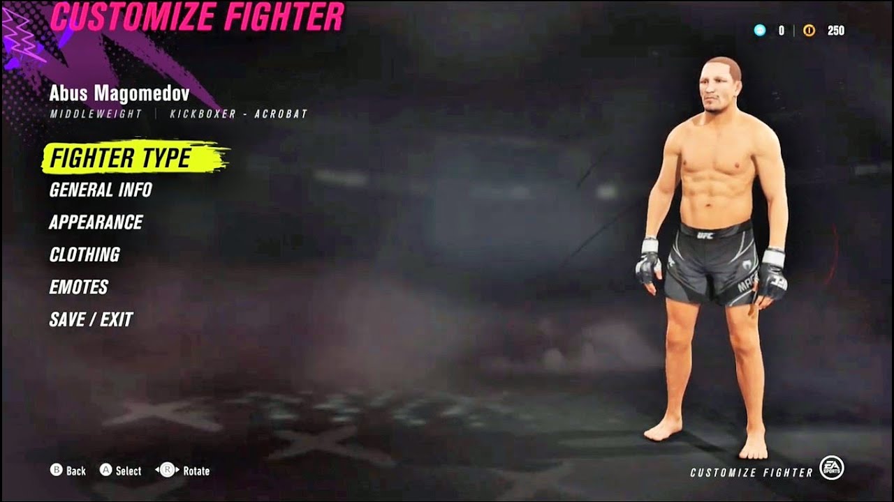 How To Make Abus Magomedov on UFC 4 | CAF Tutorial & Fighter Settings ...