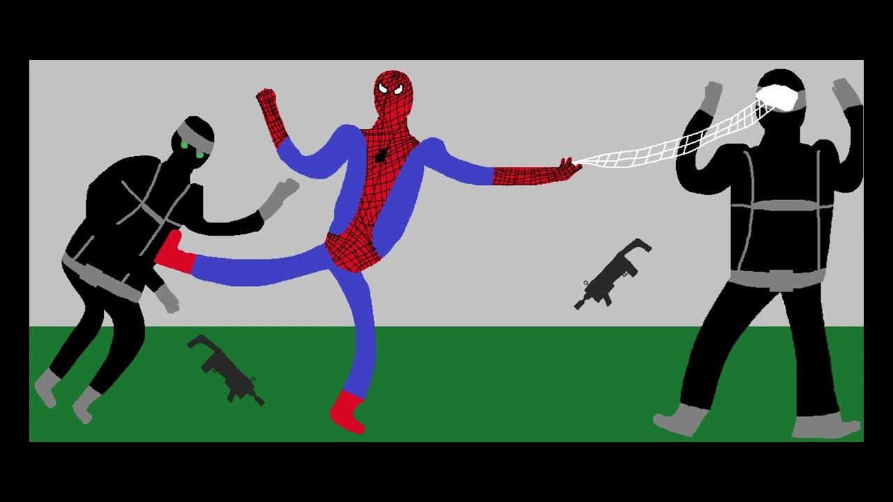 Spider-Man vs Bank Robbers - YouTube