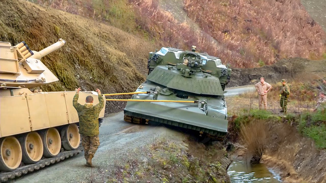 What Happens When US Massive 70 Tons Battle Tank Falls Into a Ditch ...