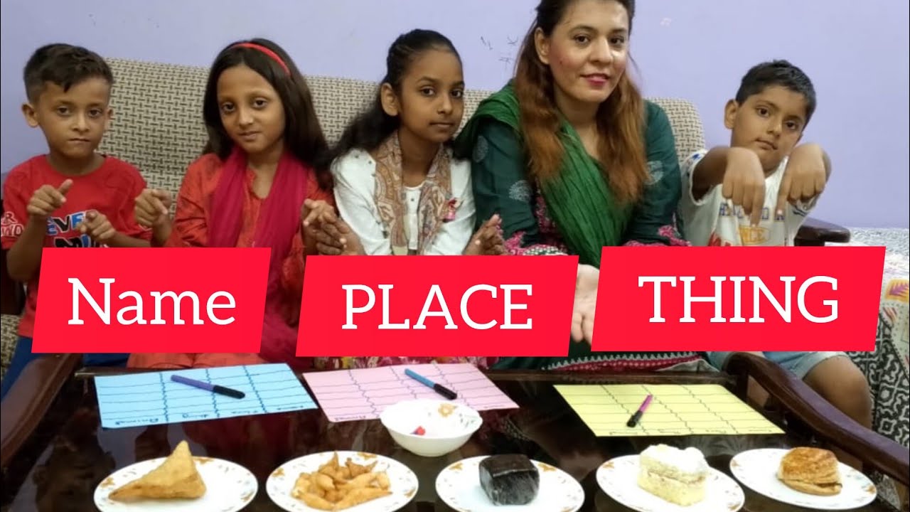 5 Rounds of Name, Place, Thing, Animal: Who Wins the Snacks? - YouTube