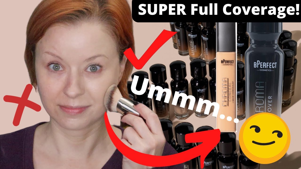 NEW bPerfect Chroma Cover Foundation + Concealer Review + 2 Day Wear ...