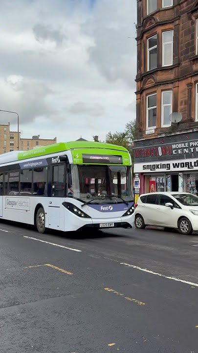 First Glasgow Enviro200EV On Route 2 To Baillieston - YouTube