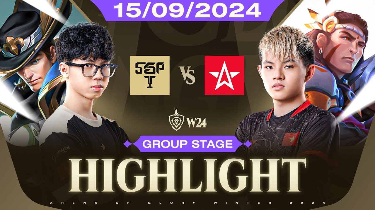 HIGHLIGHT: SGP vs 1S - KỊCH BẢN LẶP LẠI | VÒNG BẢNG GĐ1 - ĐTDV MÙA ĐÔNG 2024 (NGÀY 15/09) - YouTube