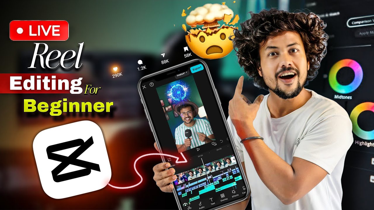 CAPCUT Video Editing for Beginners in Mobile (Step by Step ) | Capcut ...