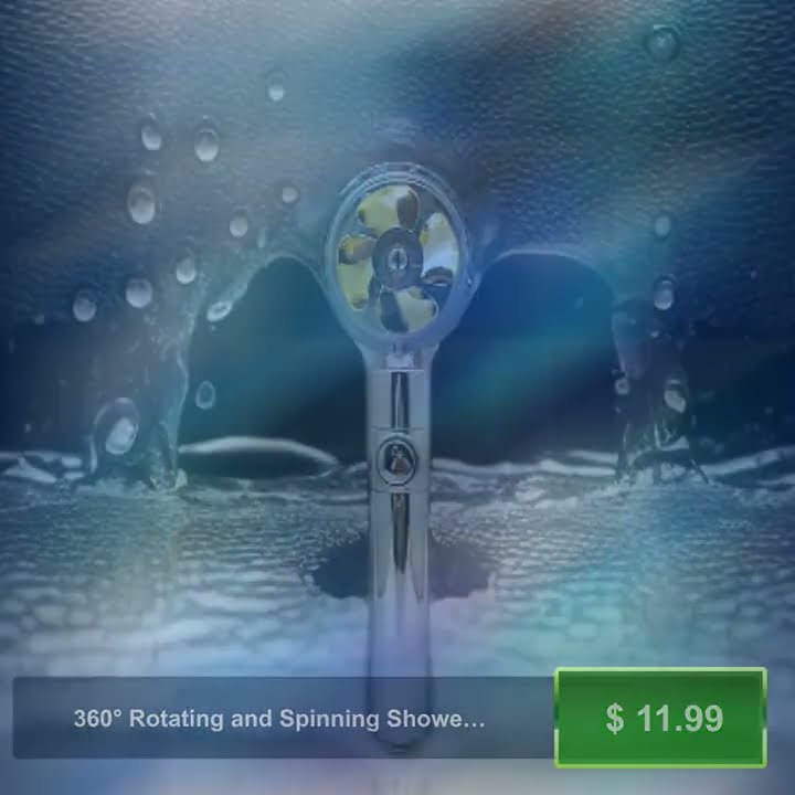 360° Rotating and Spinning Shower Head - YouTube