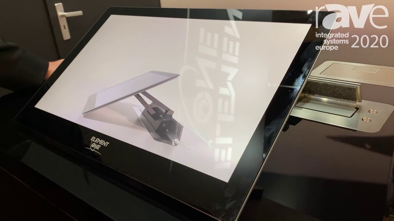 ISE 2020: Element One Shows Its FOLD! Retractable Monitor - YouTube