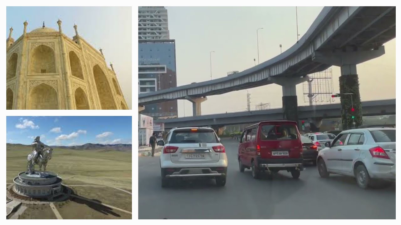 Hightech city road |Hyderabad-India Modern tech city - road 4k | quick ...