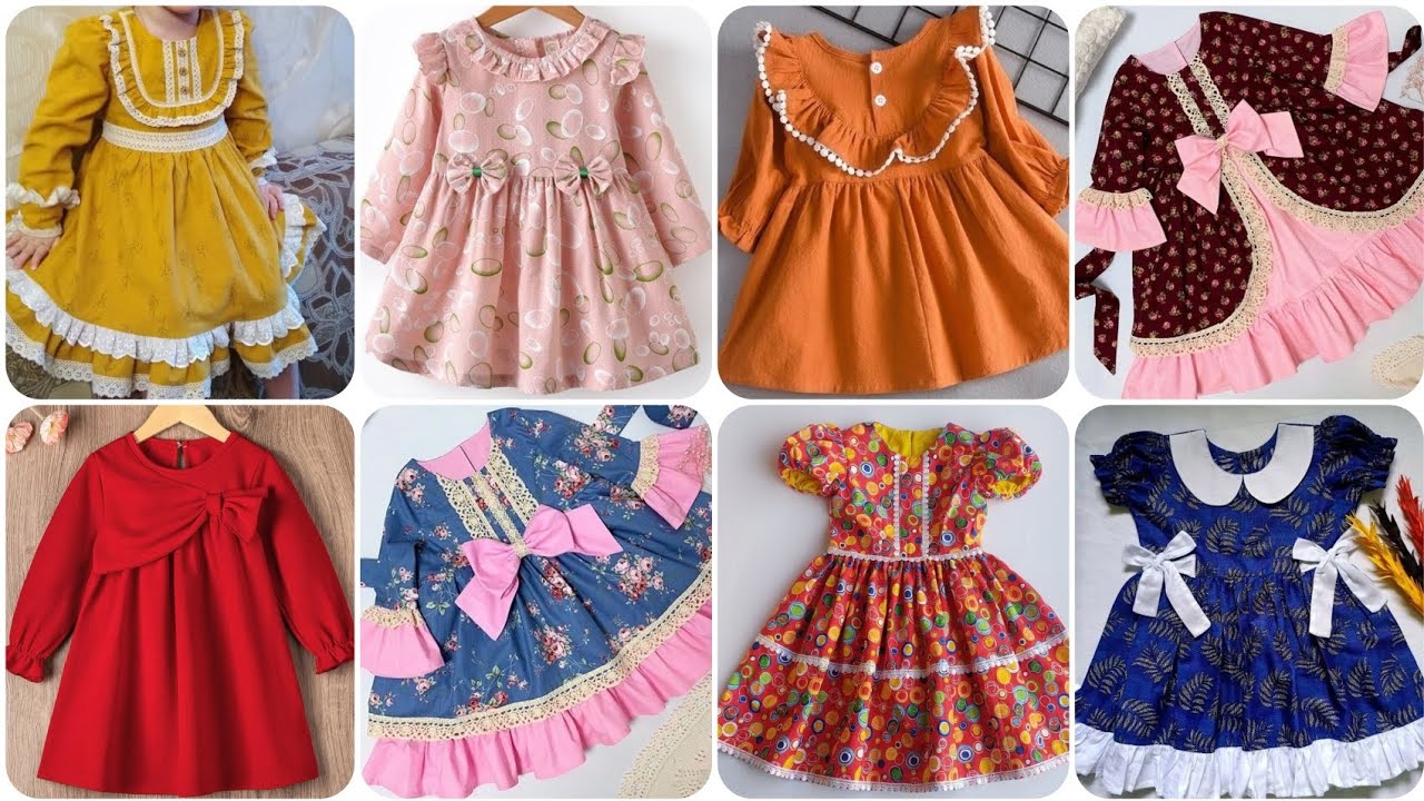 Very Stylish Baby Girl Winter Frock Designs 2025-26/ baby girl Frock ...