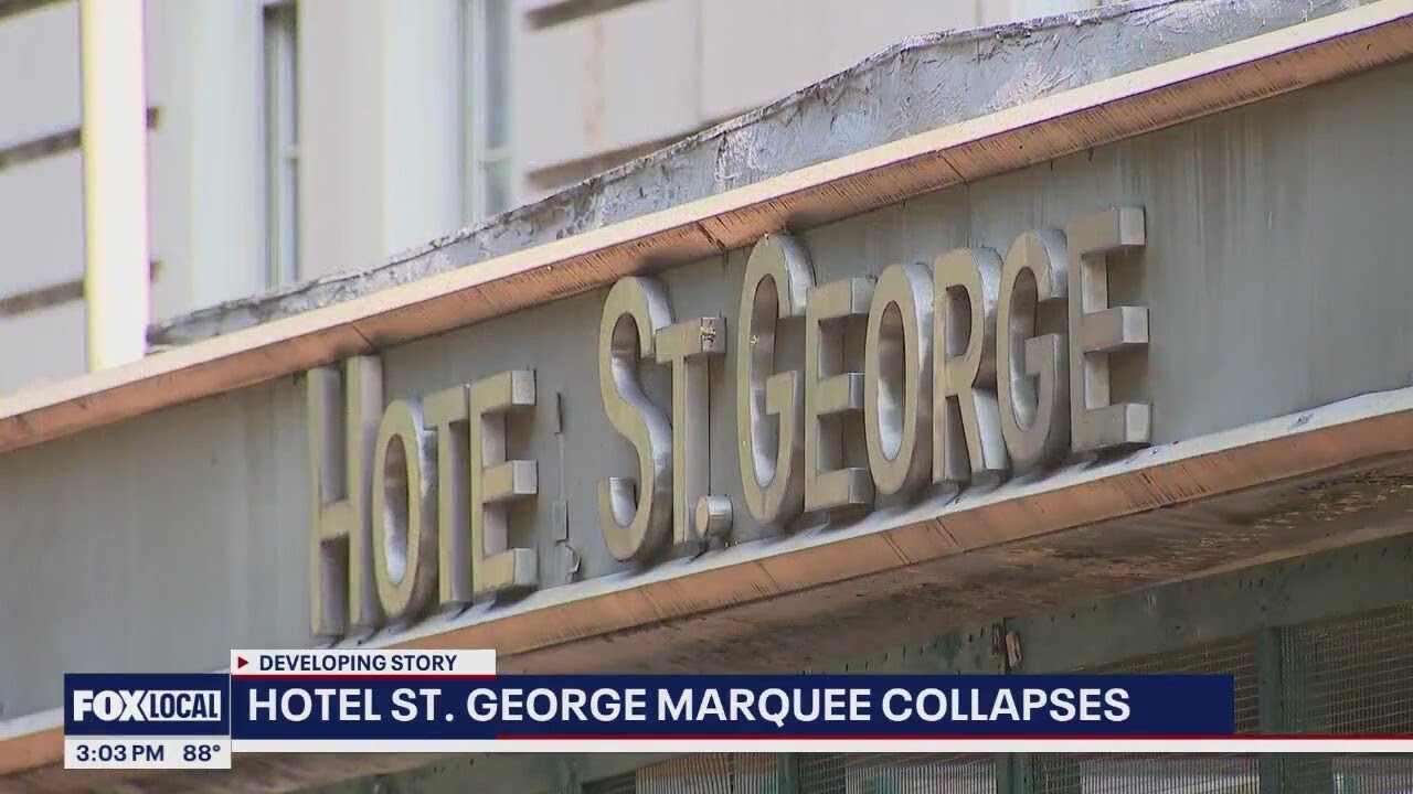 NY News Update: Marquee collapse closes Brooklyn subway station - YouTube