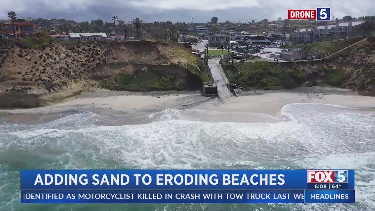 Adding Sand To Eroding Beaches - YouTube