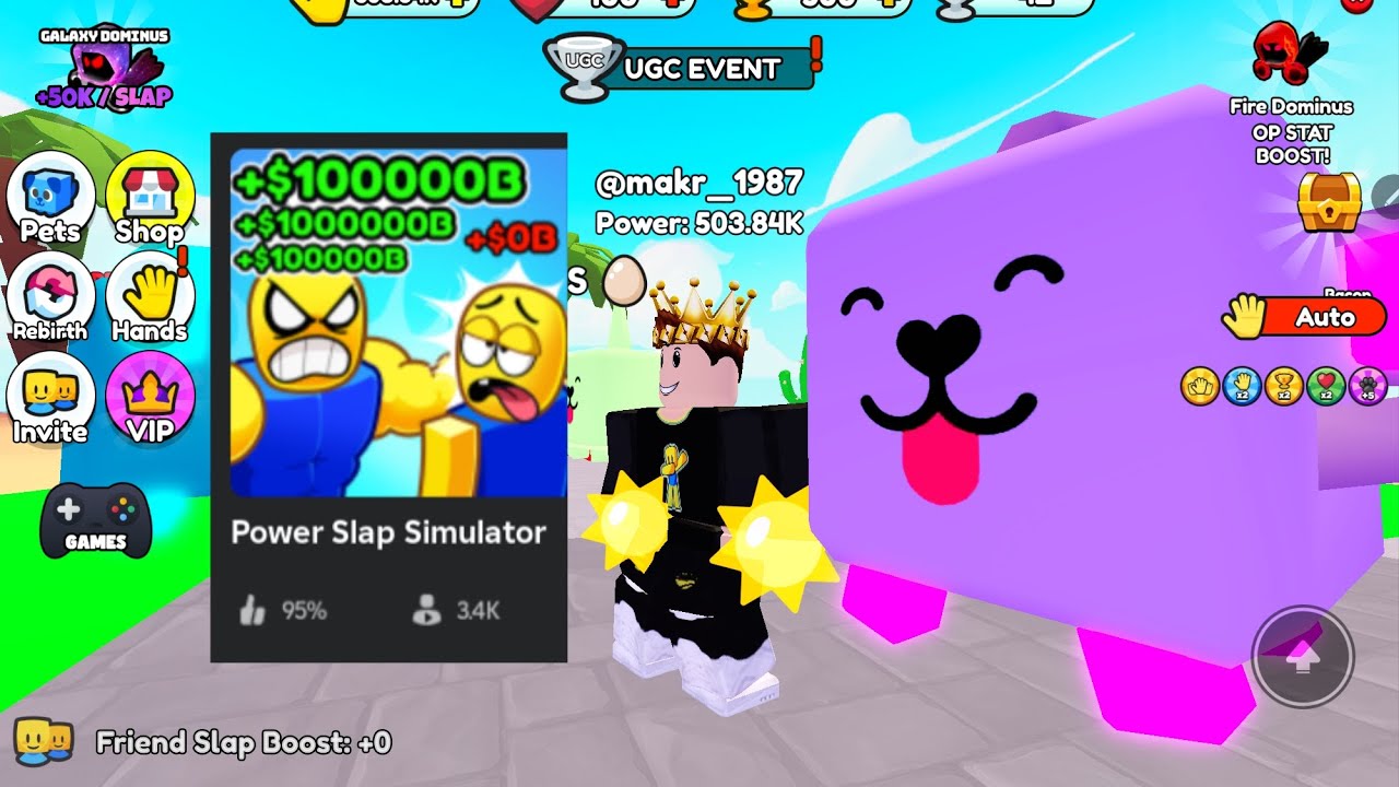 Upgrading in power slap simulator | Roblox - YouTube