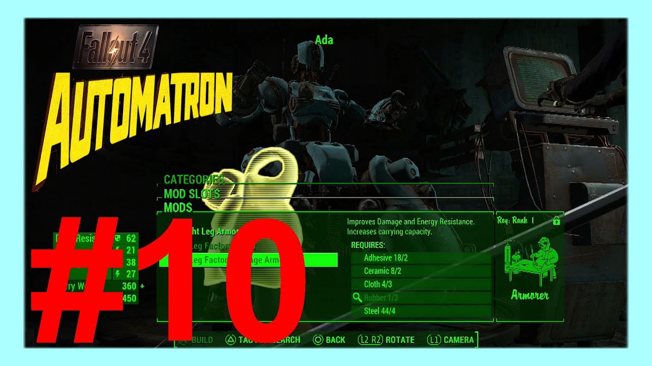 UPGRADING ADA - Fallout 4 Automatron #10 - YouTube
