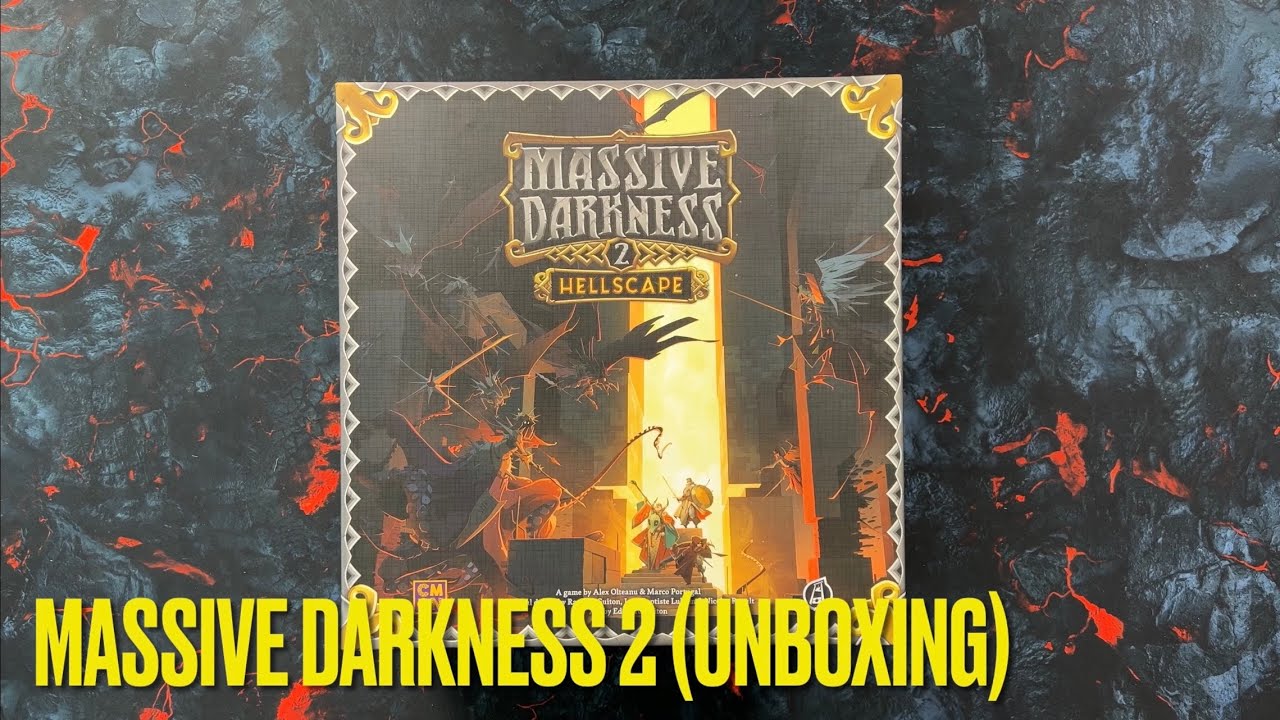 Massive Darkness 2: Hellscape / Příval temnoty: Plameny pekelné (Unboxing) - YouTube