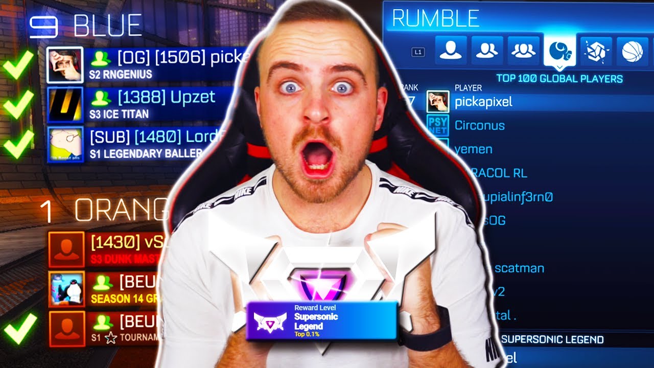 *OMG* I GOT TOP 100 & SUPERSONIC LEGEND REWARDS IN ROCKET LEAGUE! - YouTube