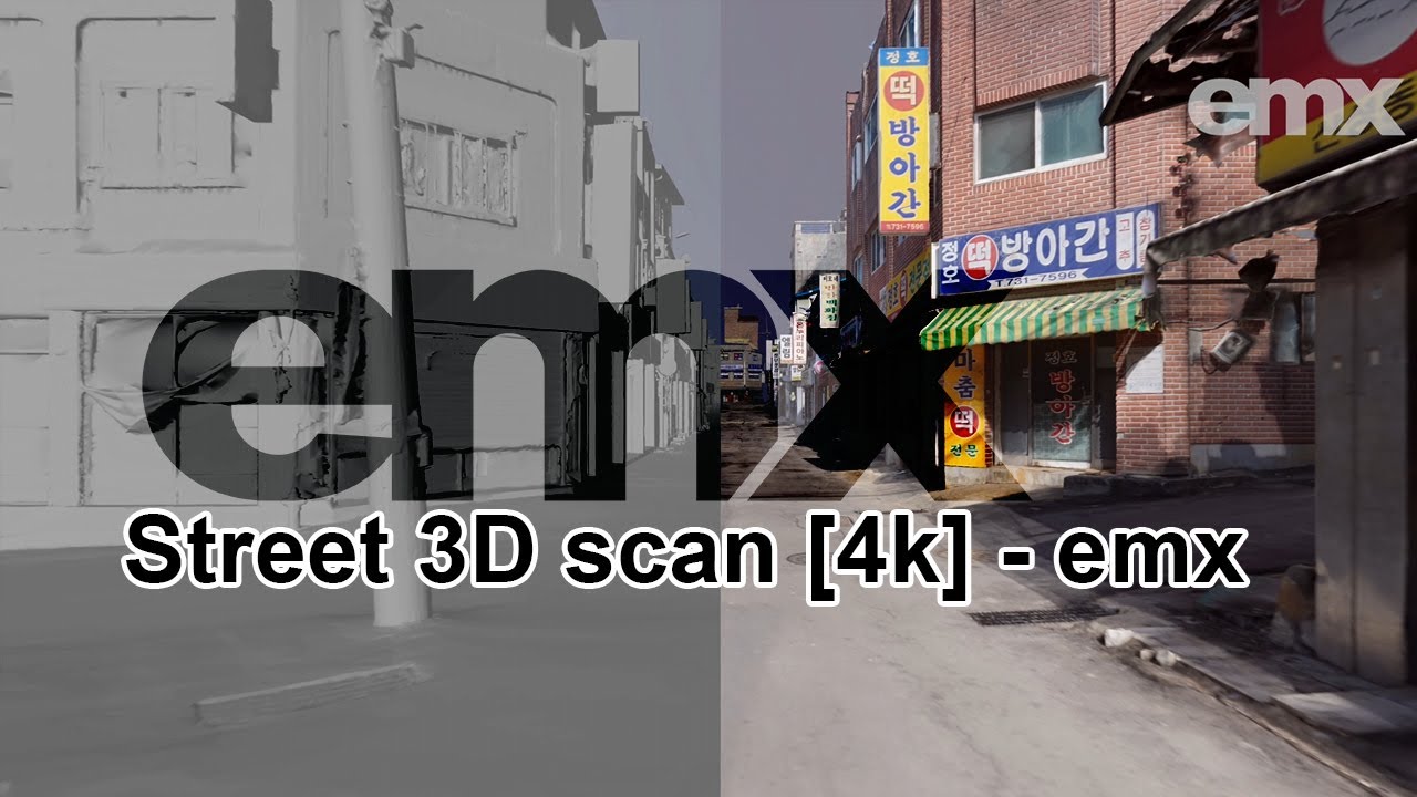 Street 3D scan [4k] - emx - YouTube