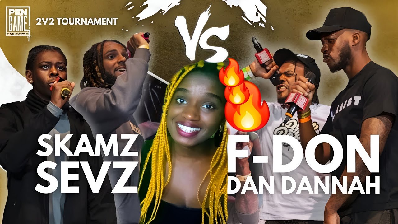 Skamz & Sevz VS F Don & Dan Dannah | PenGame Rap Battle Reaction - YouTube
