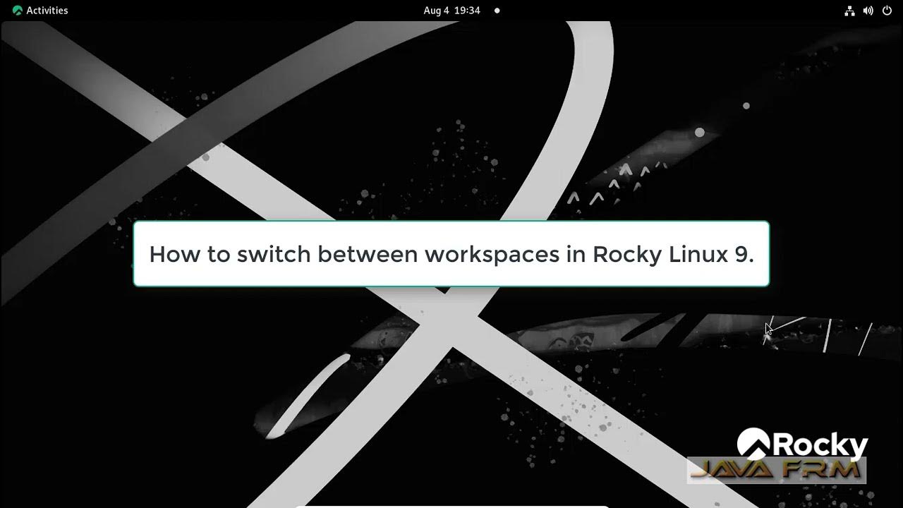 How to switch between workspaces in Rocky Linux 9 - YouTube
