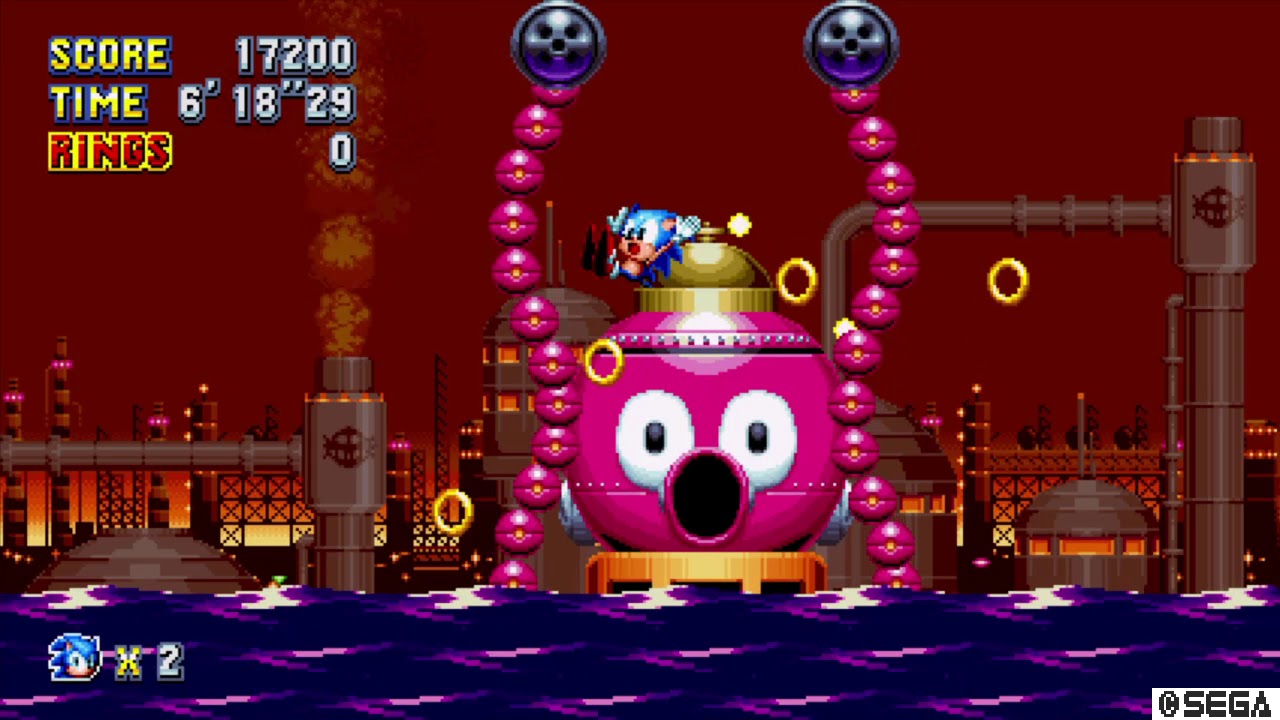 Sonic Mania Walkthrough Part 6 Oil Ocean Zone/Lava Reef Zone - YouTube