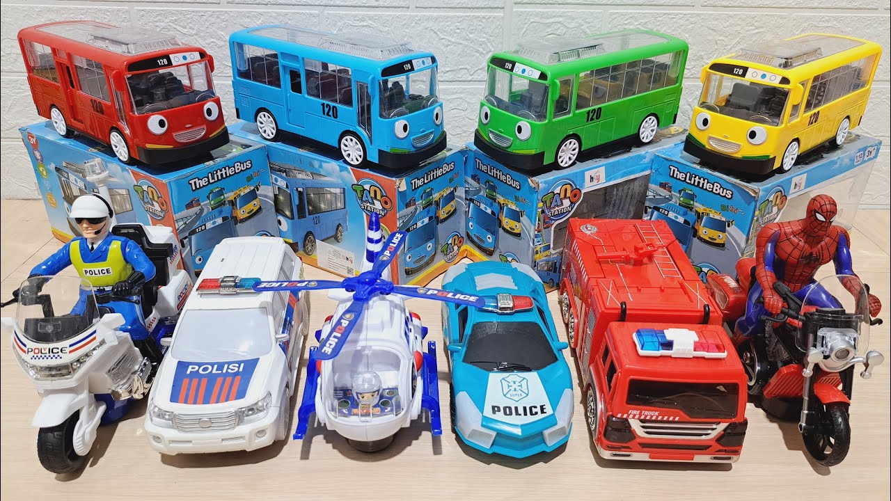 Mobil Mobilan Polisi, Police Car Toys, Bus Tayo, Tayo The Little Bus ...