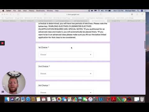 8th Grade Elective Request Form - YouTube