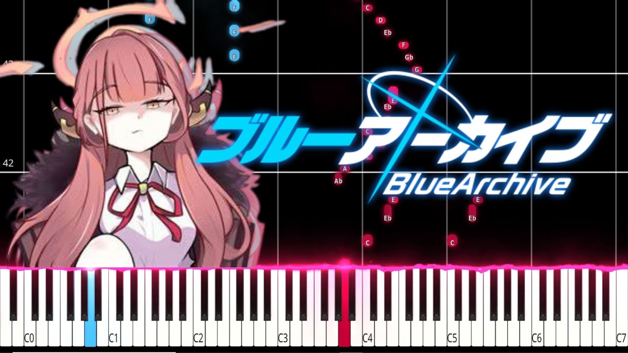 Unwelcome School | Blue Archive PIANO TUTORIAL (Sheet in the ...