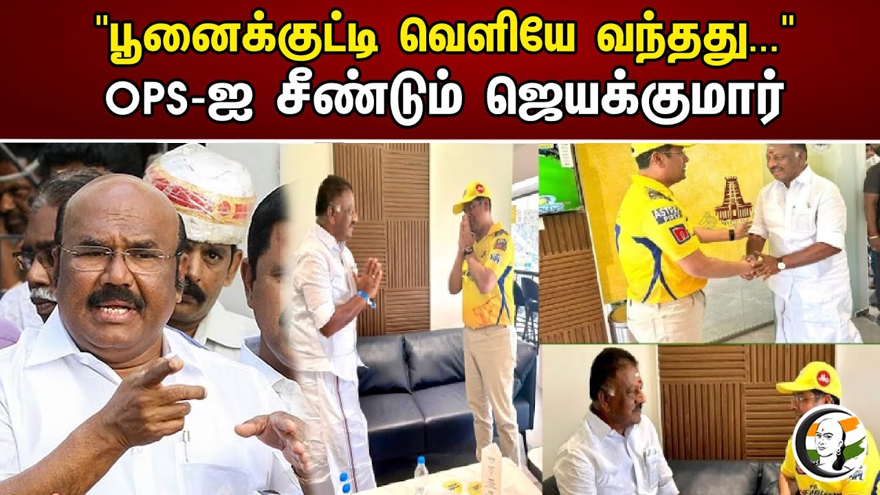 பூனைக்குட்டி வெளியே வந்தது | OPS-ஐ சீண்டும் ஜெயக்குமார் | ADMK | DMK | EPS | OPS | Jayakumar ...