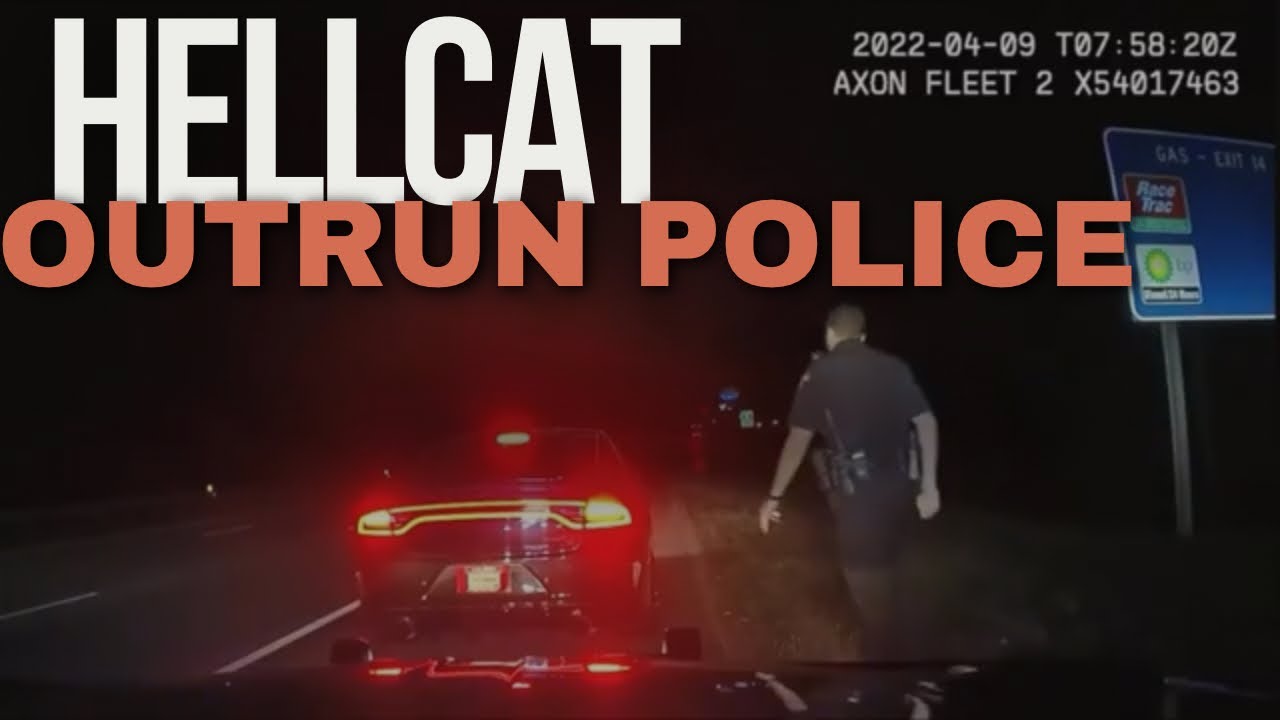 Hellcat runs from State Police - YouTube