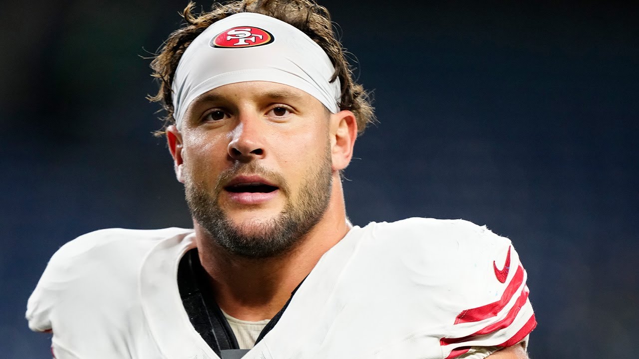 NFL fines 49ers' Nick Bosa for wearing 'MAGA' hat, sources say - YouTube