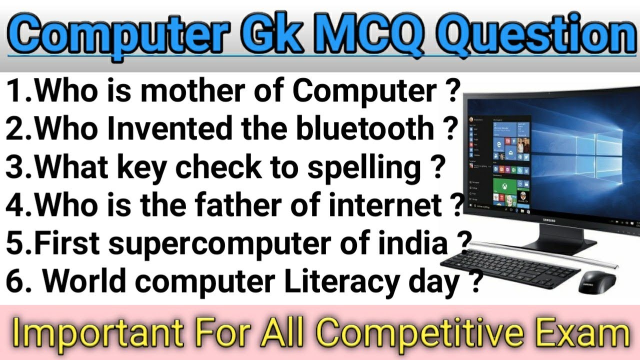 Computer Gk Mcq Question II Importamt for all Your Competitive Exam ...