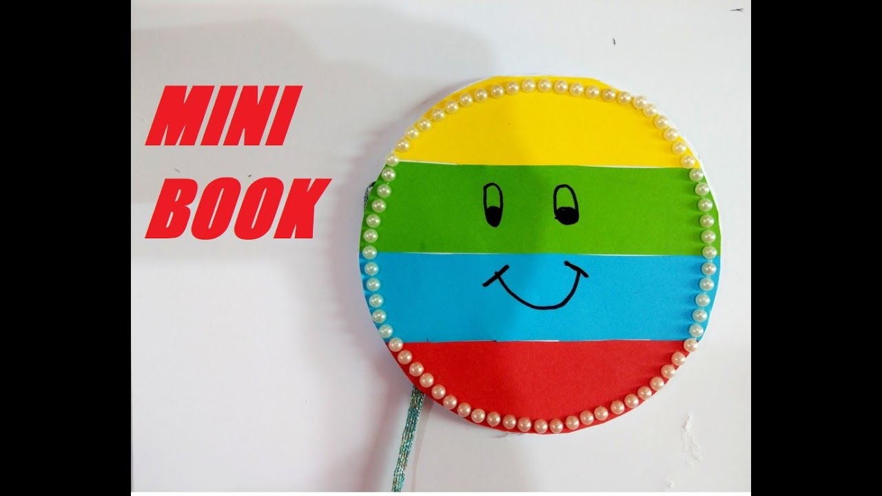 Mini book |How to make circle mini book |DIY mini note books| circle ...
