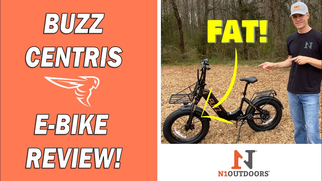 Buzz Centris folding E-Bike Review [FAT tires for off-road thrills!] | N1 Outdoors - YouTube
