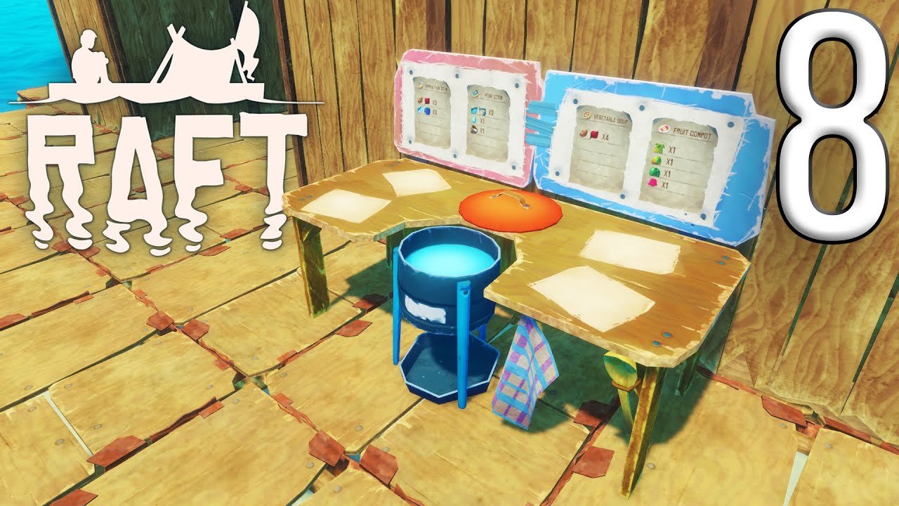FINISHING THE YACHT, MAKING A COOKING POT! | Raft Gameplay/Let's Play ...