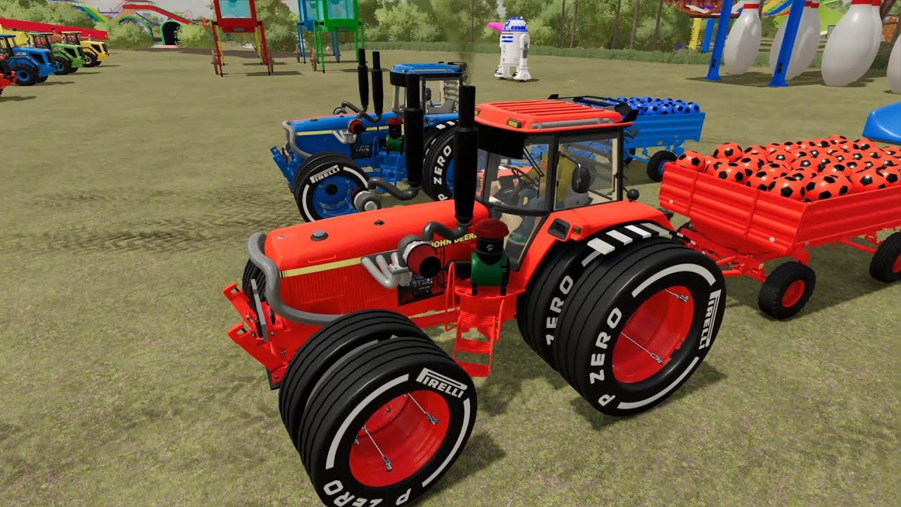 Color Tractors - Colorful Portals and Obstacle Course in Farming 22 ...