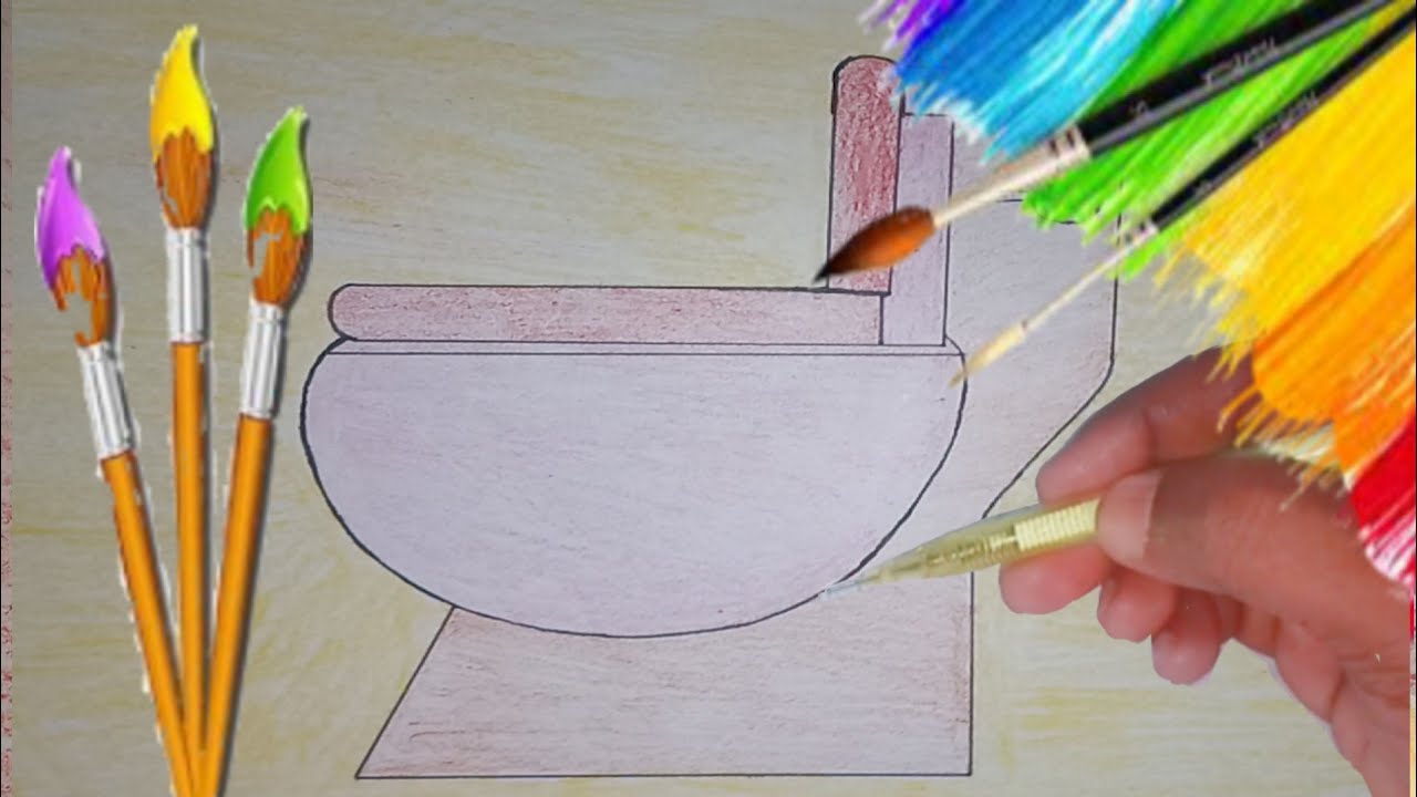 😆How to draw a toilet - YouTube