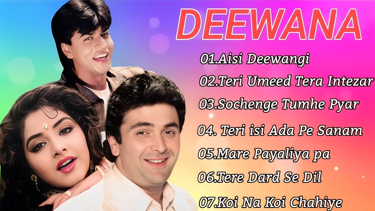 Deewana Movie All Songs || Audio Jukebox ||Rishi Kapoor & Divya Bharti ...