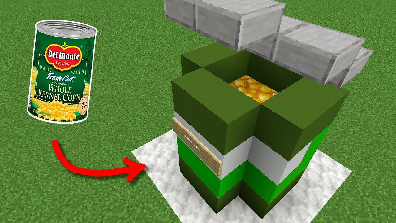 different buildings of food in minecraft - YouTube