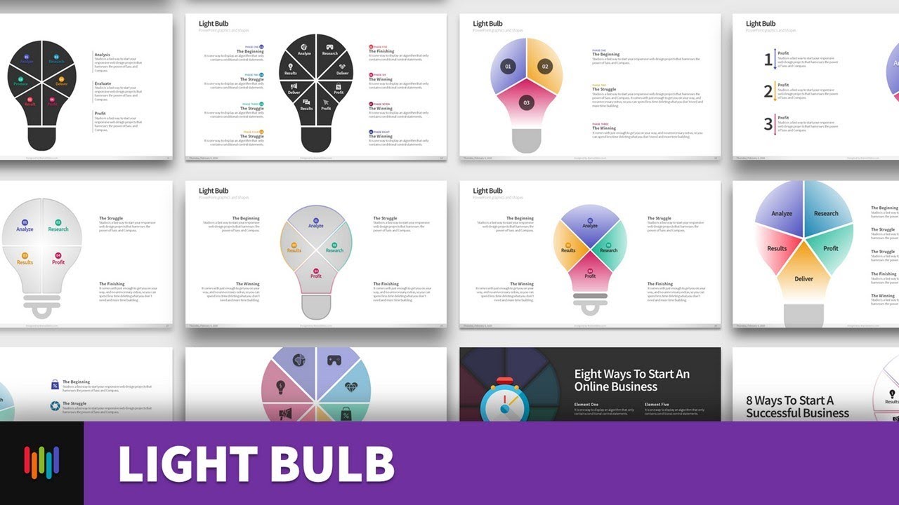 Light Bulb Shape PowerPoint Templates - YouTube